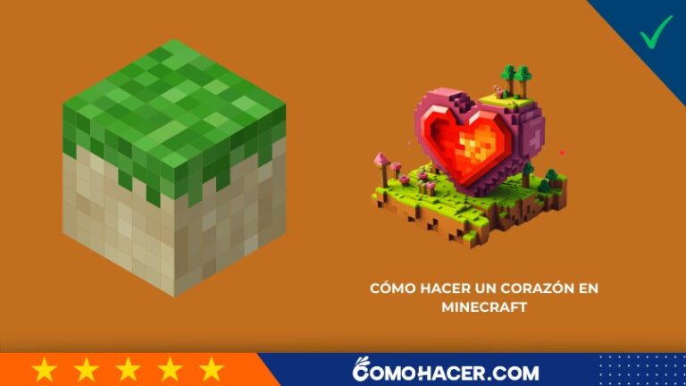 ¿Cómo hacer un corazón en Minecraft? - Hazlo con amor | Cómo hacer