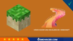 ¿Cómo hacer una escalera en Minecraft? - Madera, piedra, de mano | Cómo ...